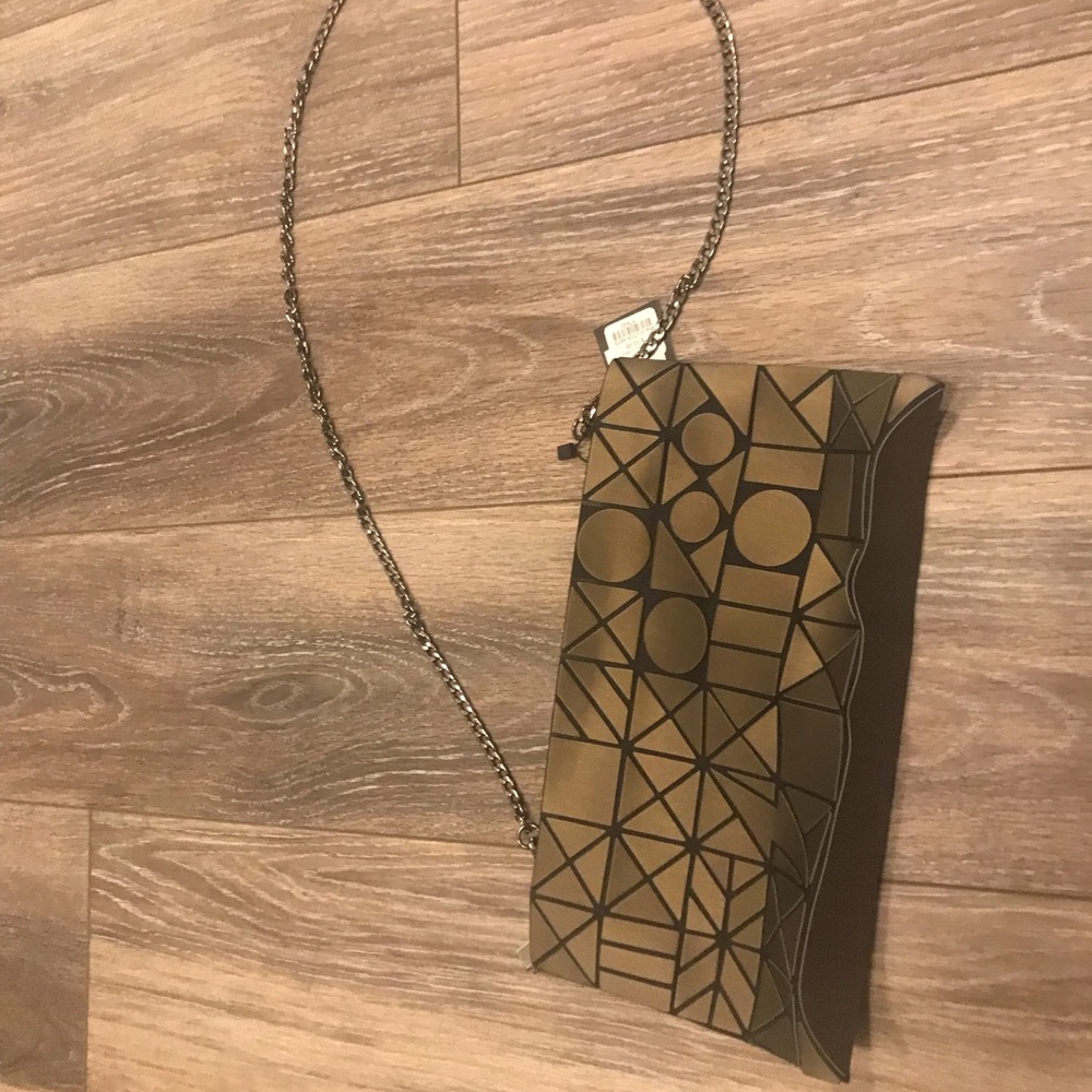 Copper Colored Plastic Crossbody - Gem